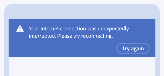 Alert banner - Spectrum