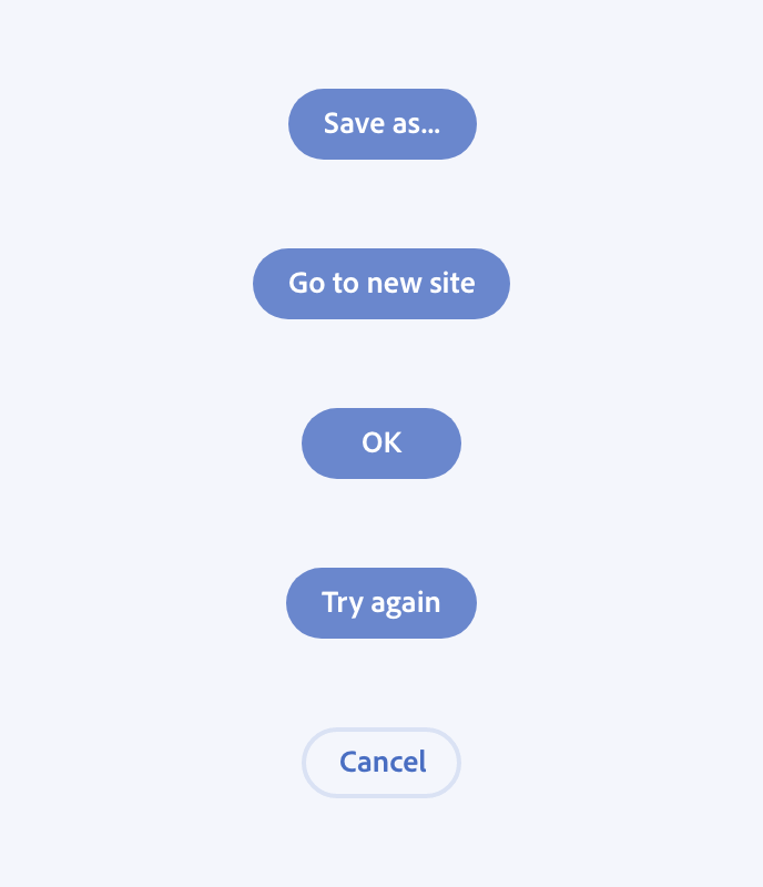 Make button labels specific and actionable