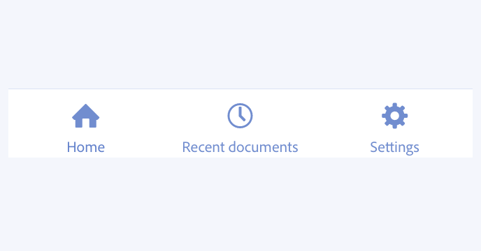 Tab bar (iOS) - Spectrum