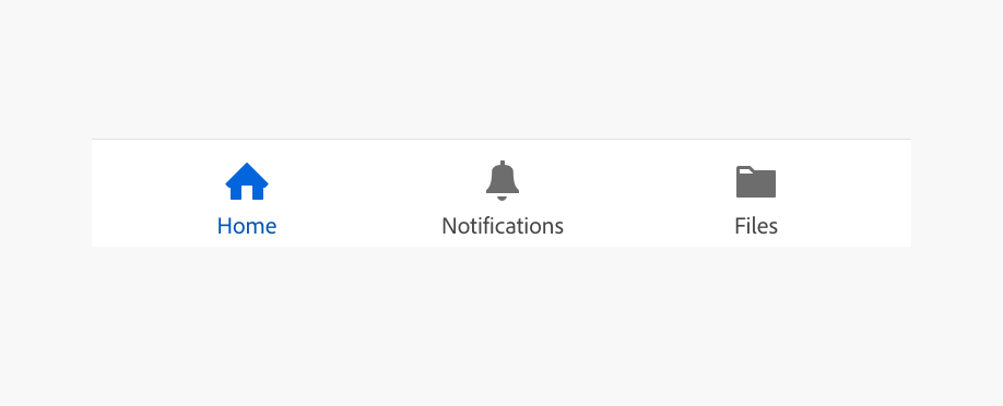 Tab bar (iOS) - Spectrum