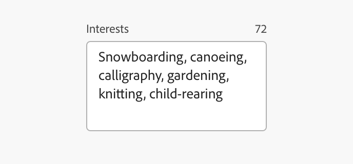 Text area - Spectrum